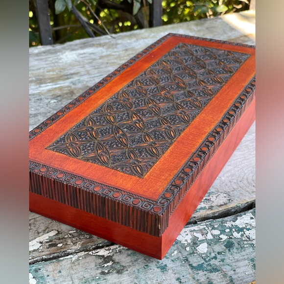 Accents | Vintage Handcrafted Wooden Box | Poshmark